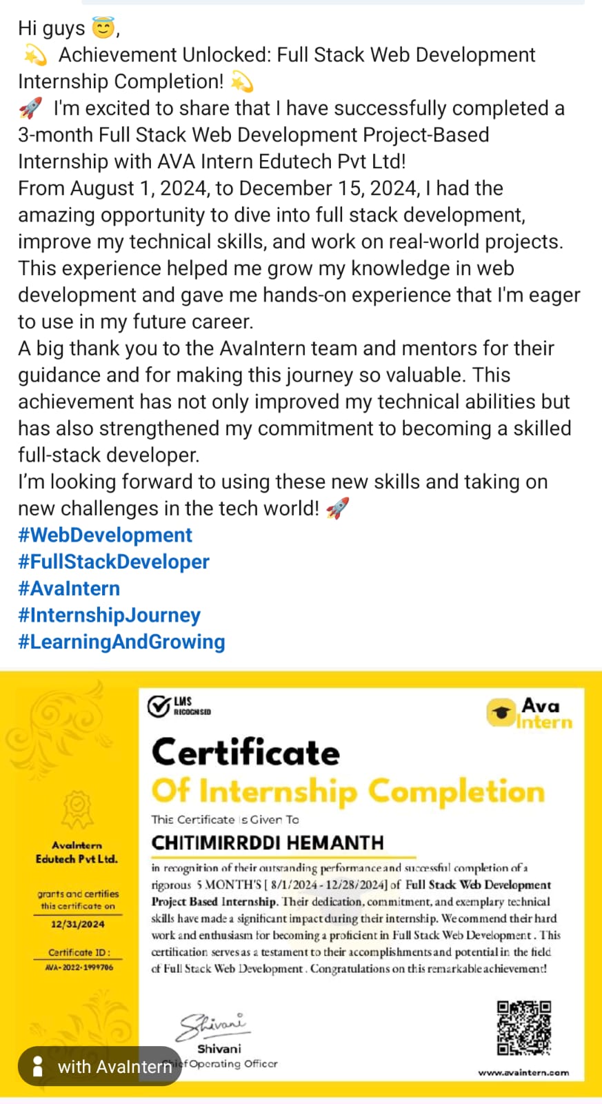 Avaintern - Online Education Platform